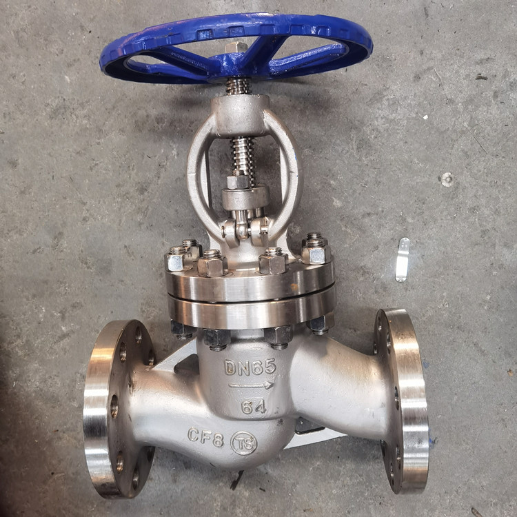 瑞通阀门316不锈钢法兰截止阀J41W-16RL图片/高清大图 - 谷瀑环保